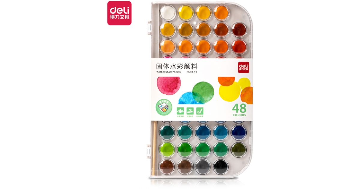 აკვარელი Deli 48 ფერი · საკანცელარიო