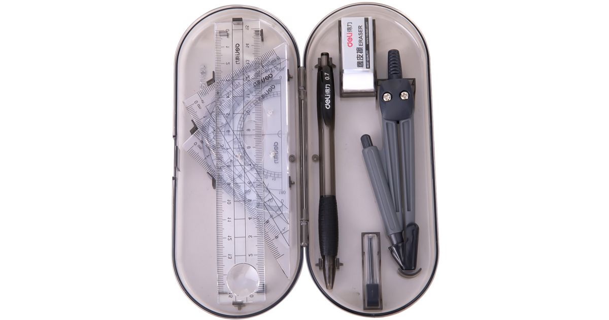 სახაზავის ნაკრები (8 ნივთი) Deli · საკანცელარიო