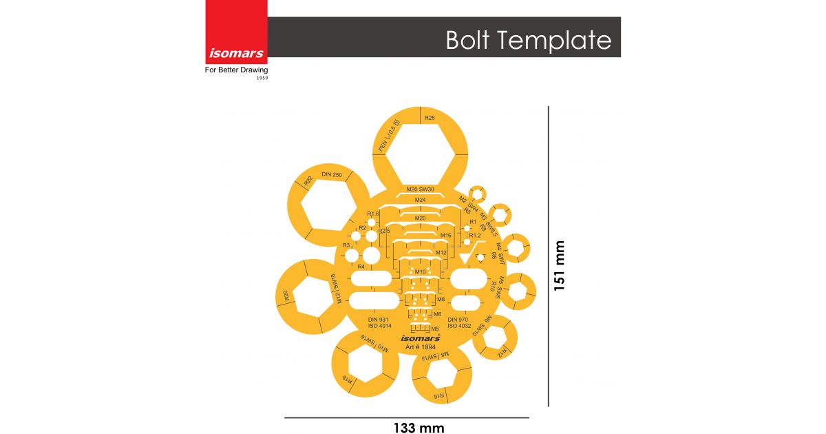 Drafting Template Isomars · Stationery