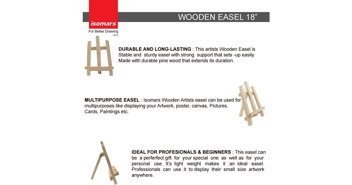 Easel - Table Model - 18" Isomars · Stationery
