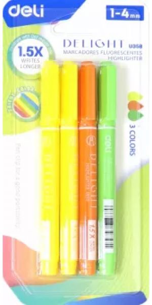 Highlighter Deli 4 Colors · Stationery