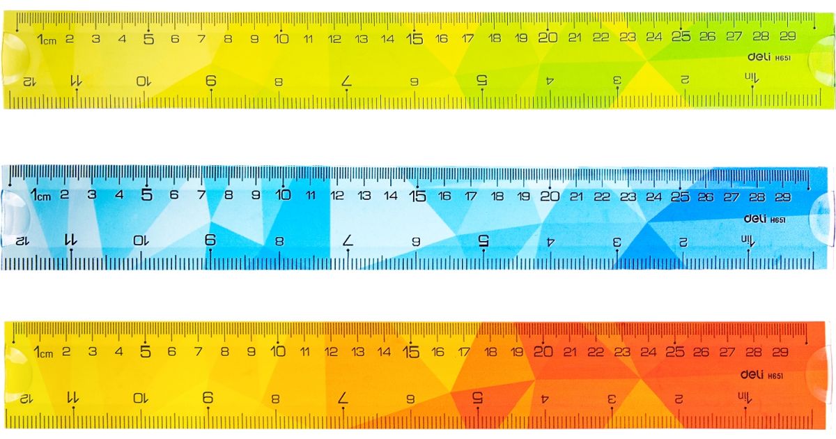Ruler Deli 30cm · Stationery